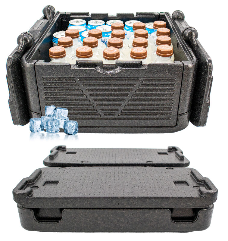 Cooling Chilling Collapsible Cooler Chest Box - Insulated, Foldable ...
